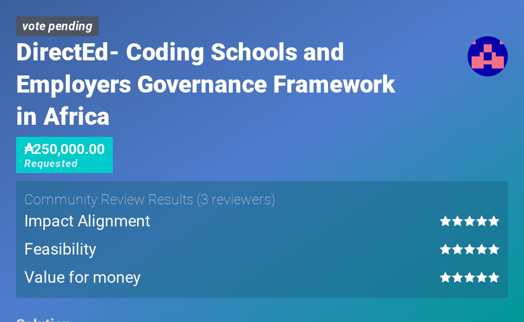 DirectEd- Coding Schools and Employers Governance Framework in Africa ...