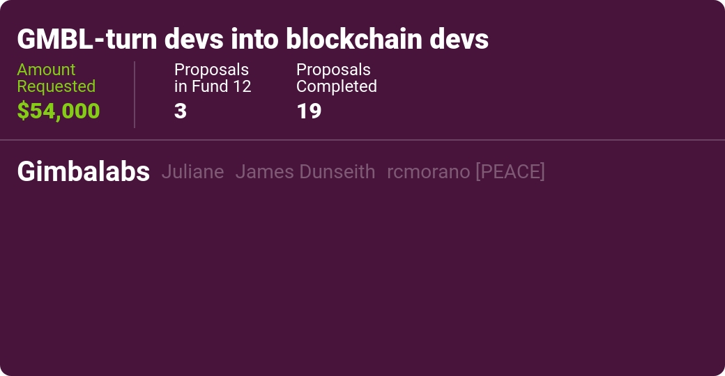 GMBL-turn devs into blockchain devs | Lido Nation English