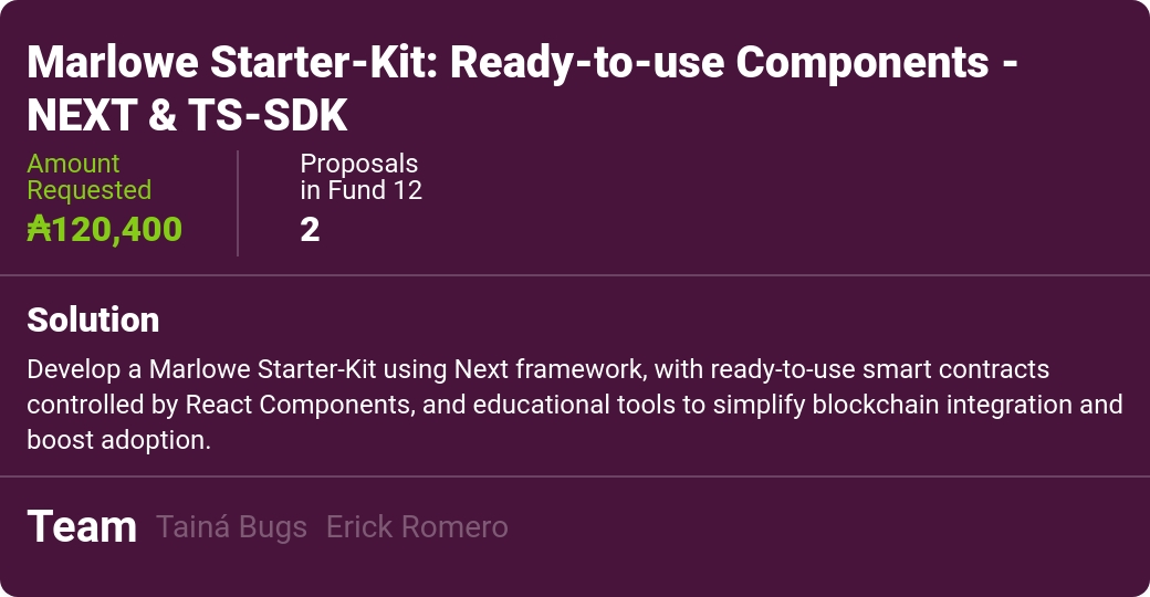 Marlowe Starter-Kit: Ready-to-use Components - NEXT & TS-SDK | Lido ... Marlowe Starter-Kit: Ready-to-use Components - NEXT & TS-SDK | Lido ...