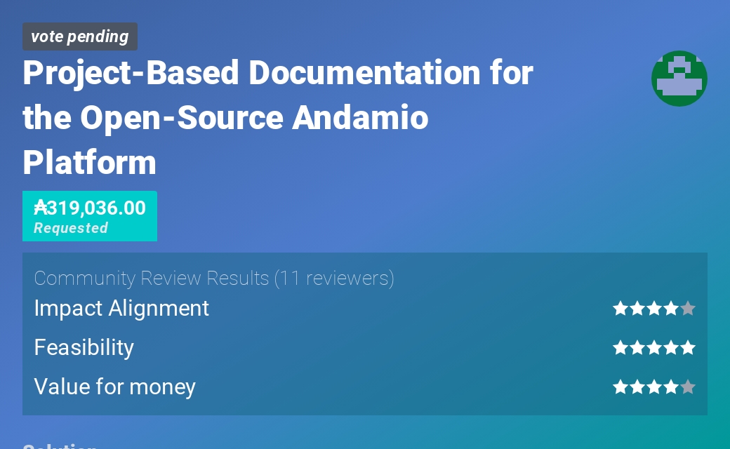 Project-Based Documentation for the Open-Source Andamio Platform | Lido Nation English