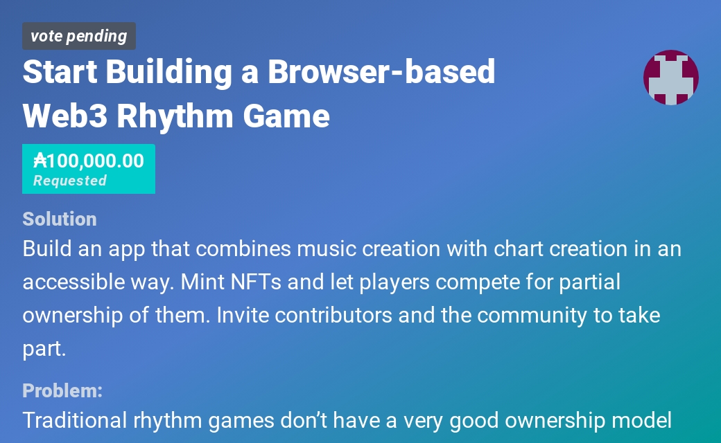 Start Building a Browser-based Web3 Rhythm Game | Lido Nation English