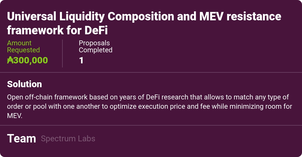 Universal Liquidity Composition and MEV resistance framework for DeFi ...